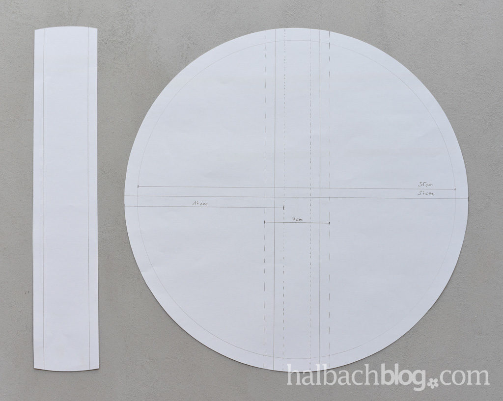 Rundes Sitzkissen aus Samt nähen · Halbachblog